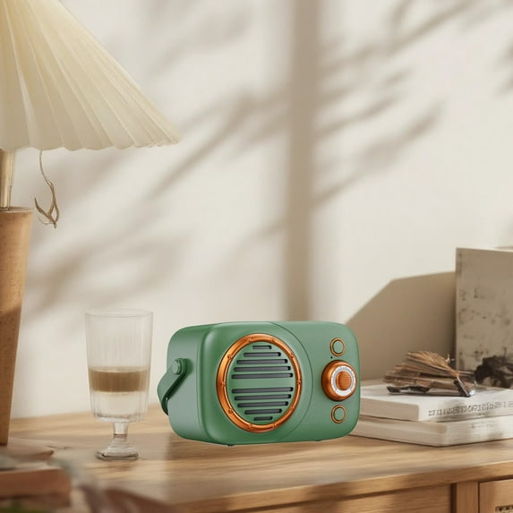 Bluetooth 5.3 Vintage Mini Speaker Wireless - Portable High Volume ...