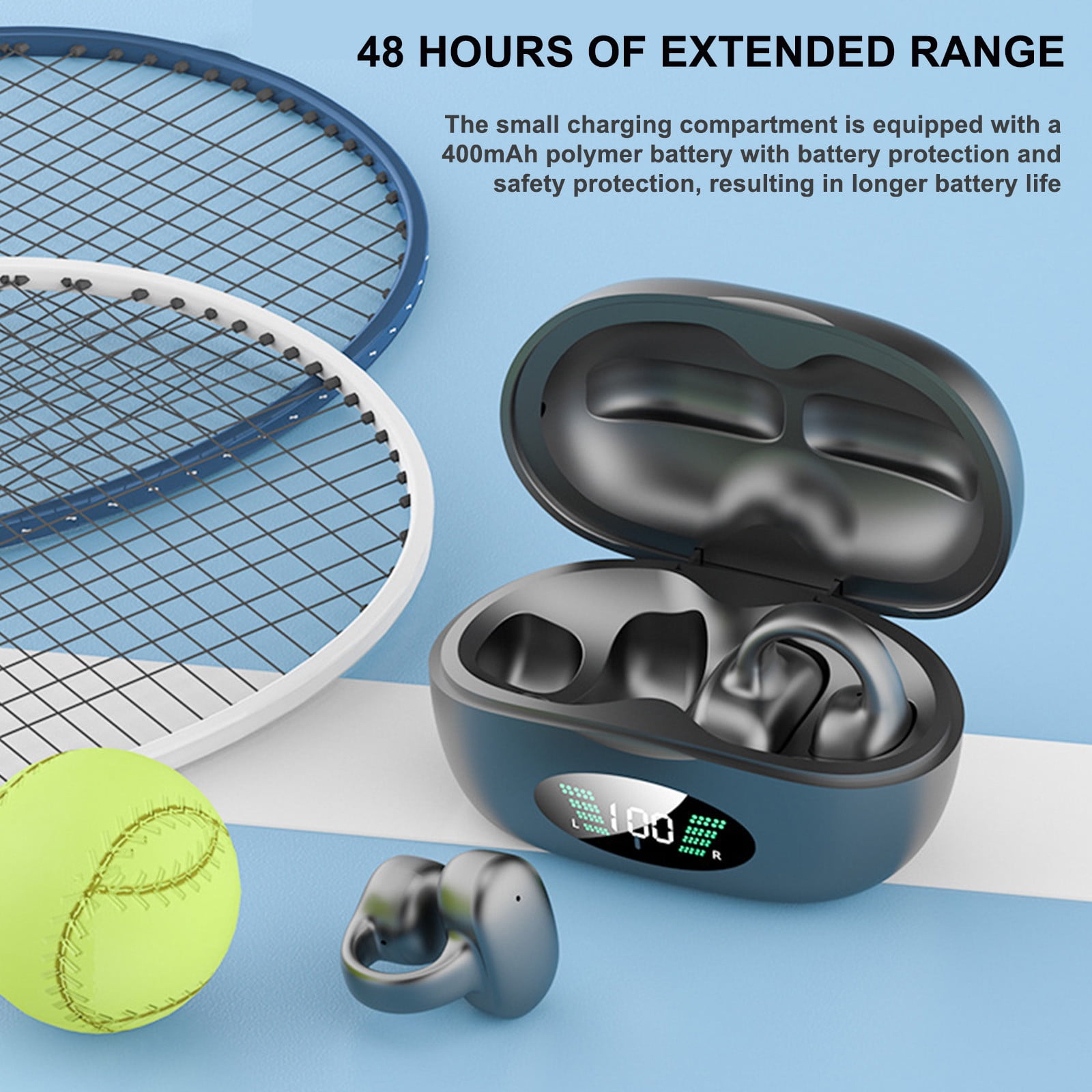 Bluetooth 5.3 Wireless Earbuds In-Ear Sports Headphones with Digital ...