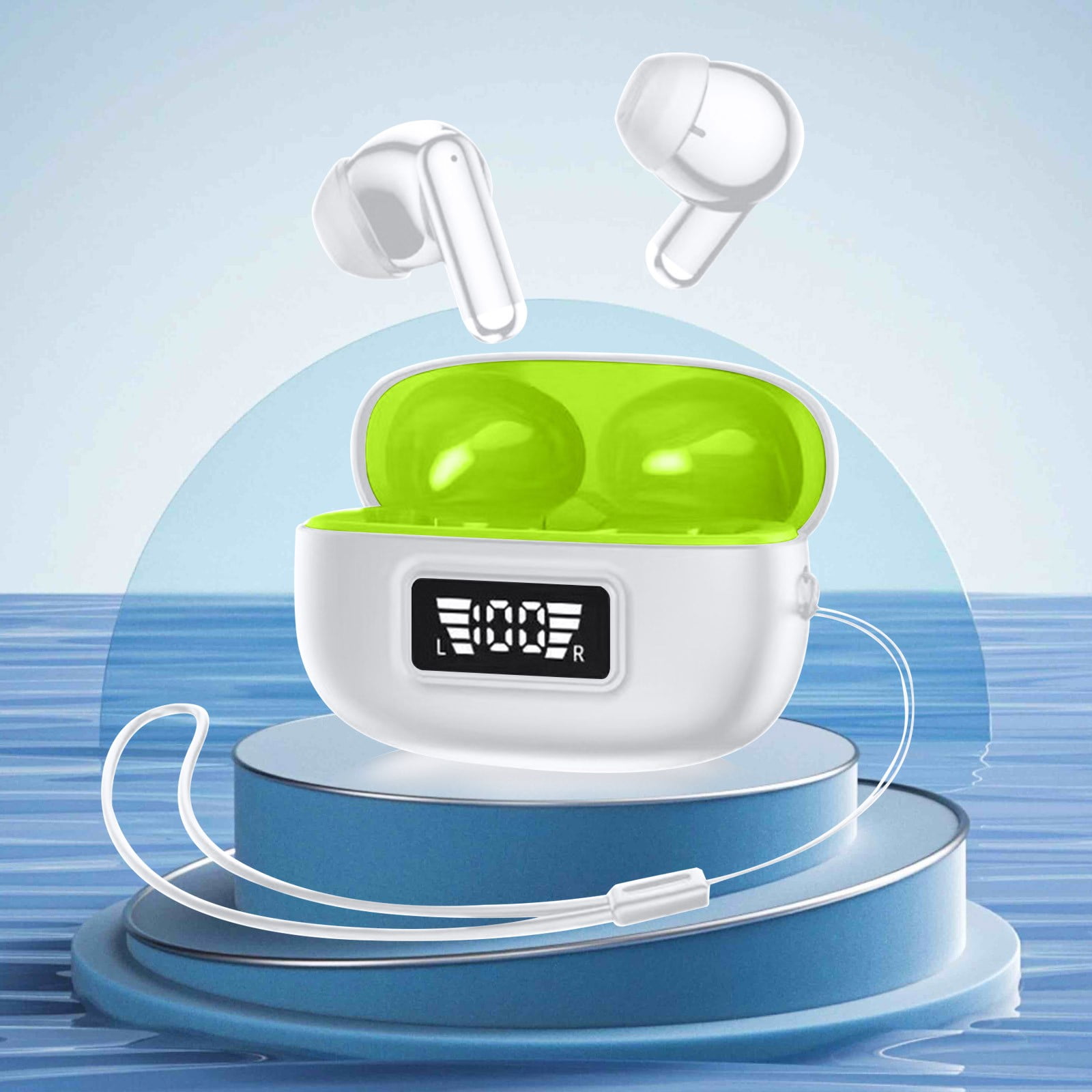 Bluetooth 5.3 Wireless Earphones with Smart Digital Display, Active ...