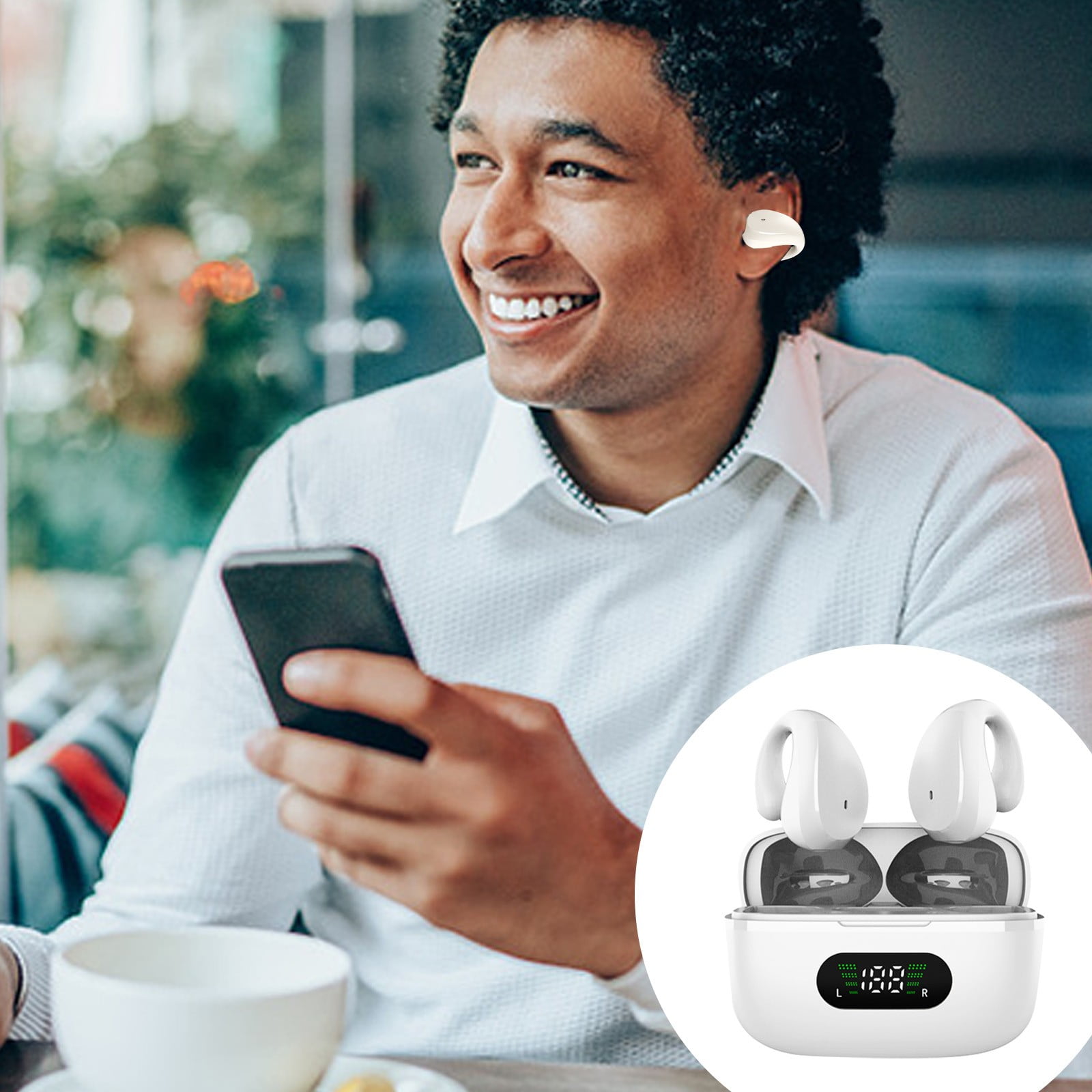 Bluetooth 5.3 Wireless In Ear Bluetooth Headset Long Battery Life ...