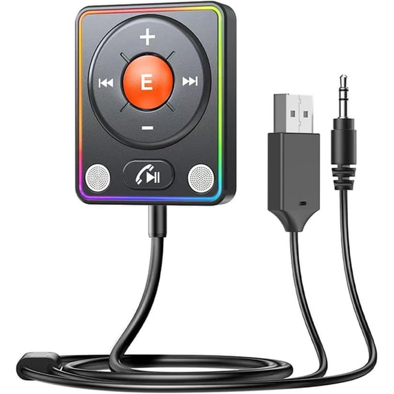 Bluetooth 5.4 AUX Car Adapter,[Dual Connection & Mic Noise Cancellation ...
