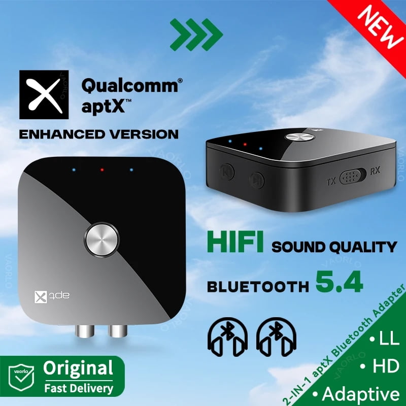Bluetooth 5.4 Audio Transmitter Receiver aptX-Adaptive/HD/LL 3.5MM AUX ...