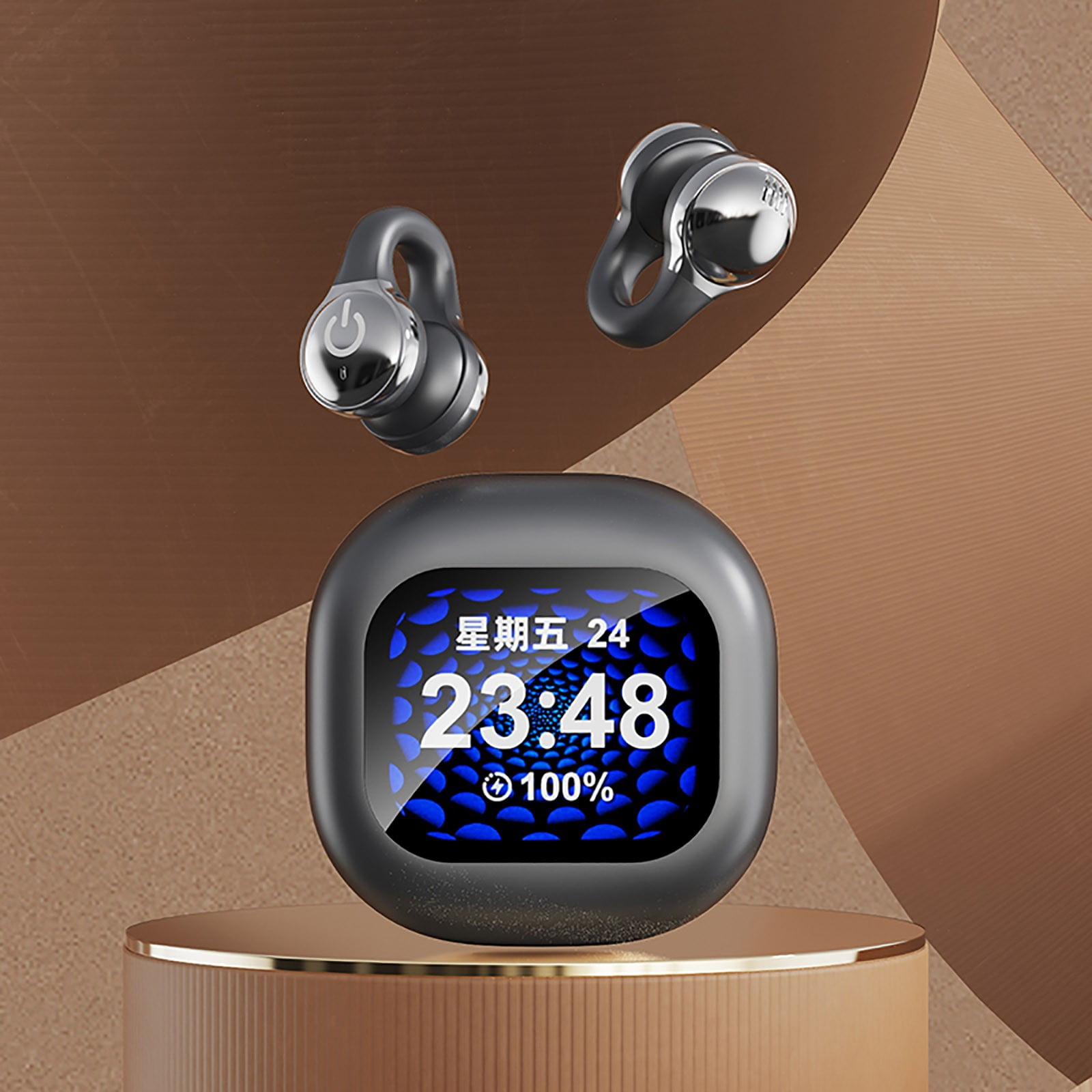 Bluetooth 5.4 Open Ear Earbuds - True Powerful Wireless Headphones IPX5 ...
