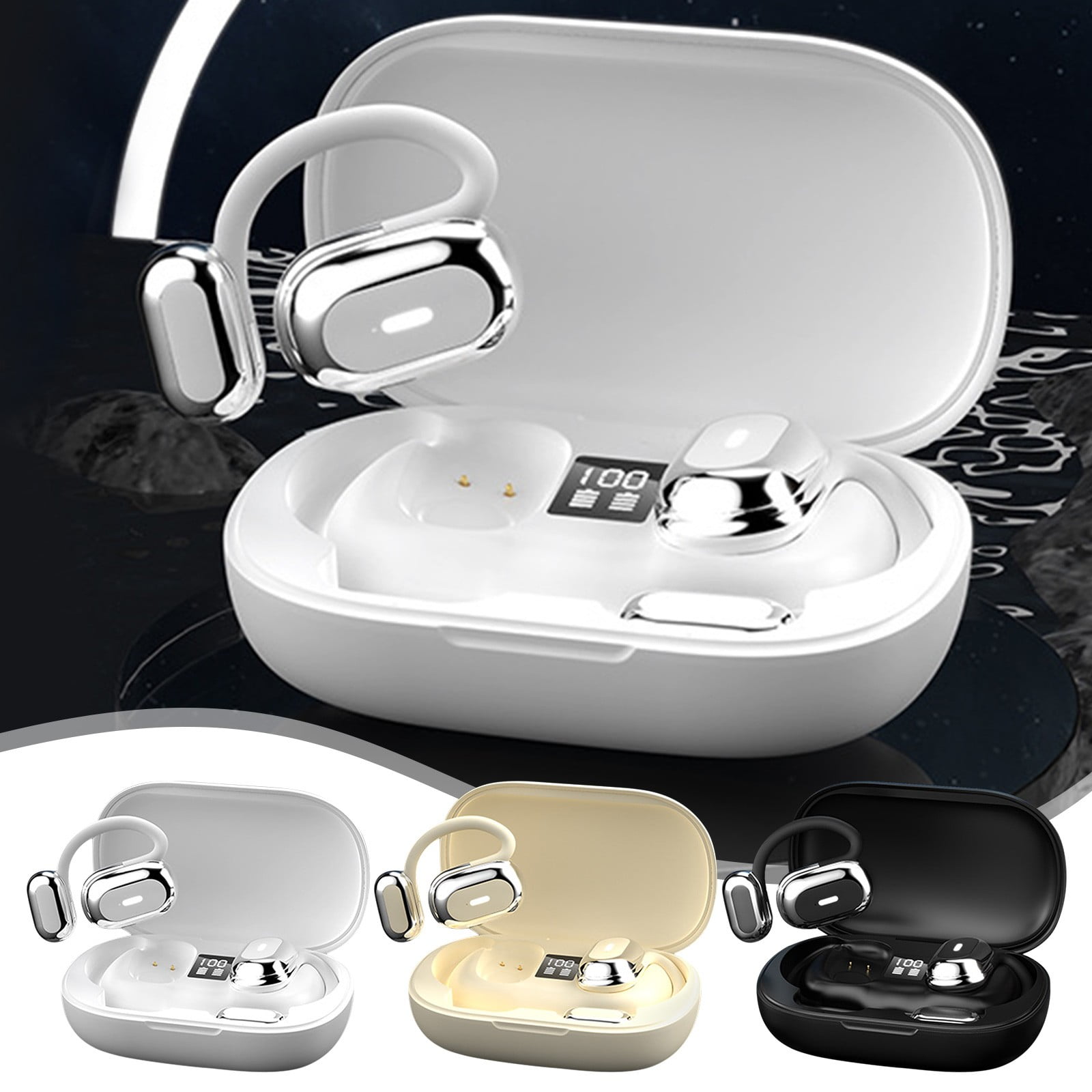 Bluetooth 5.4 Wireless Earphones Ear Mounted Comfortable To Wear ...