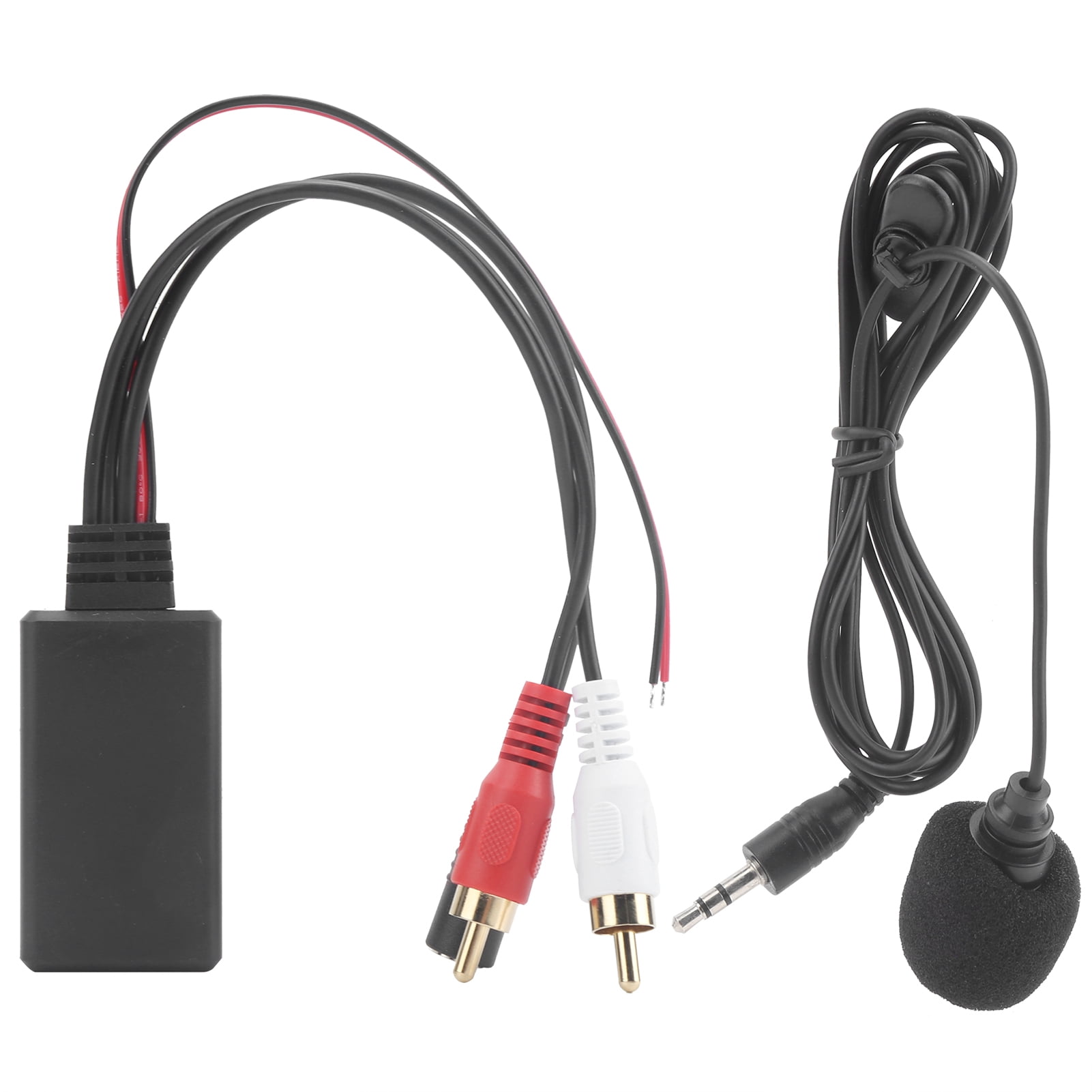 Bluetooth Aux Adapter Wireless Audio Phone Calls Hands Free Mic For Stereo 2rca Auxin Fit For