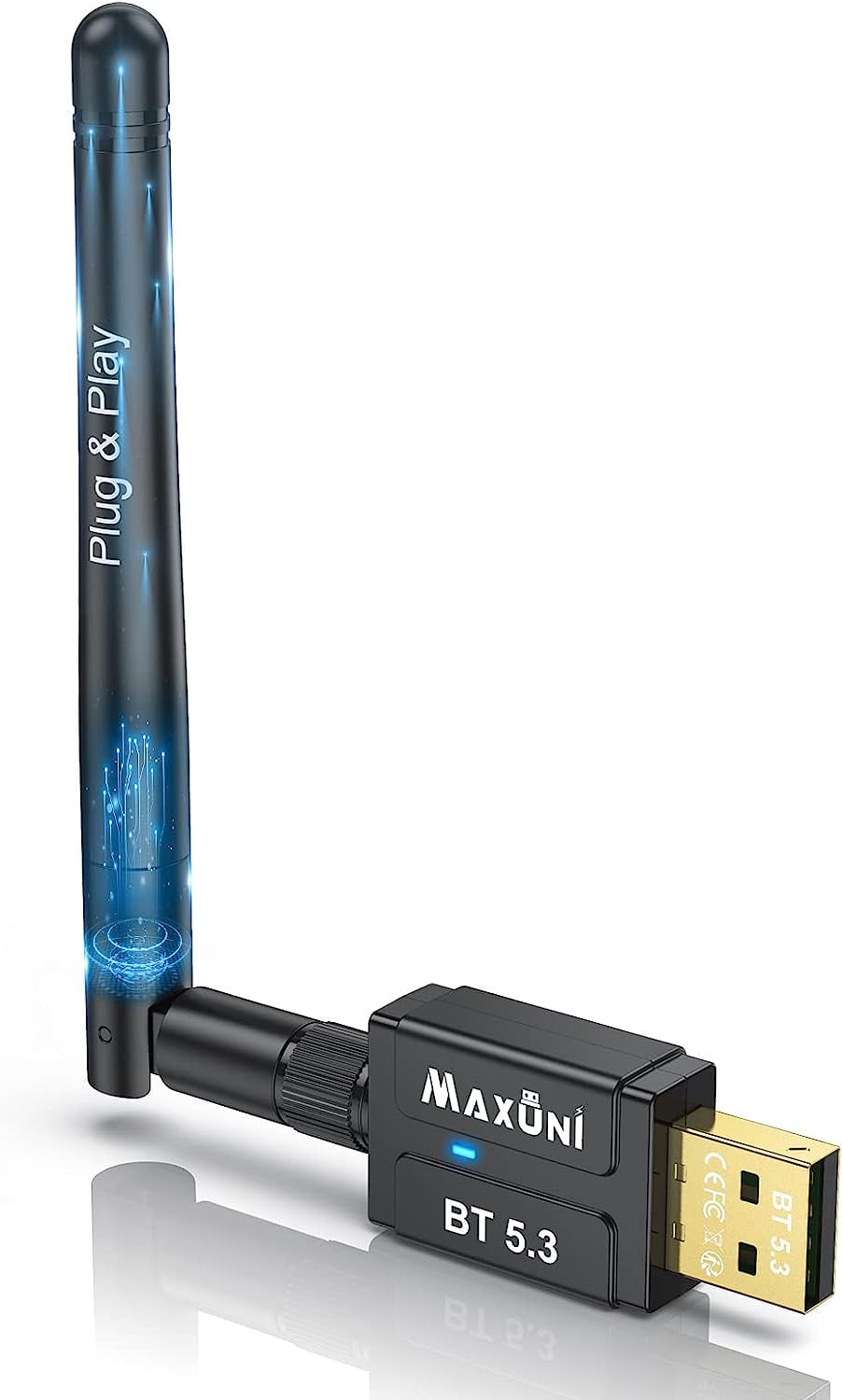 Bluetooth Adapter for PC 5.3, Maxuni USB Bluetooth Dongle 5.3 EDR ...