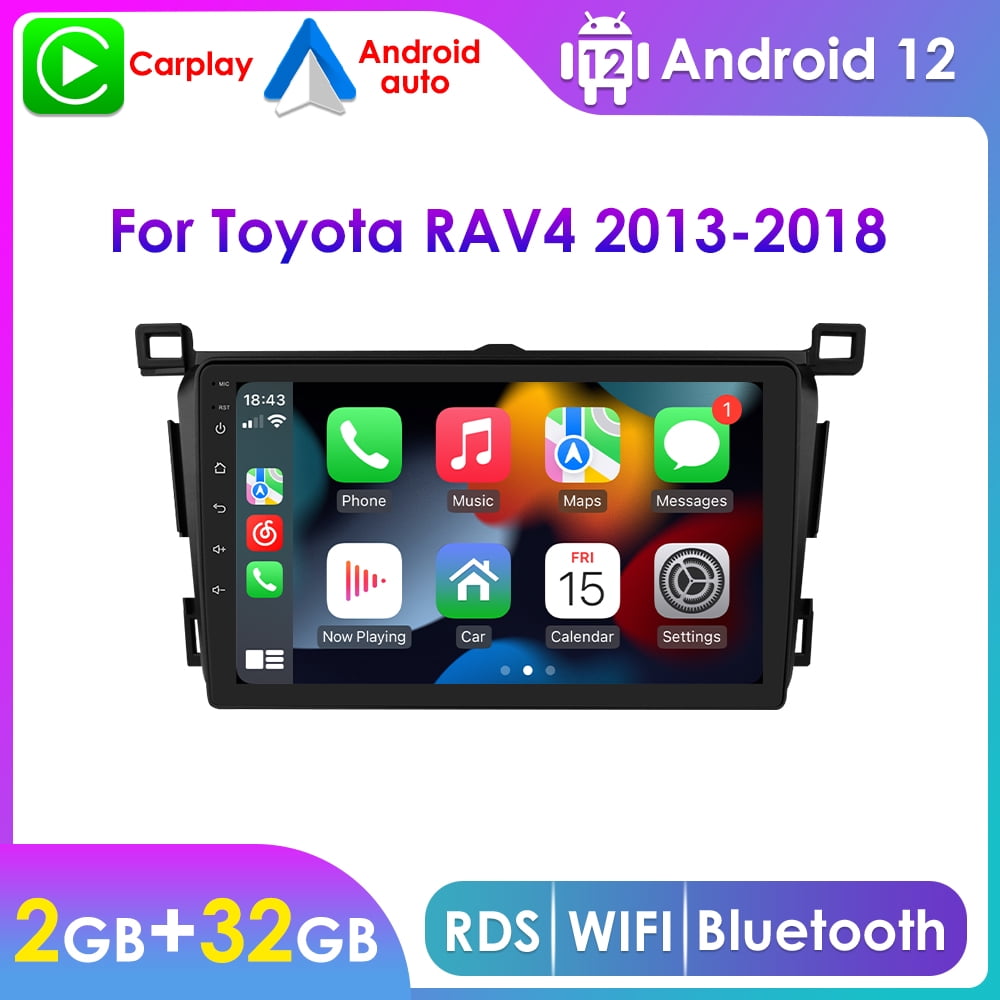Bluetooth Android 12 Carplay Wifi 2+32GB RDS Car Stereo Radio GPS ...