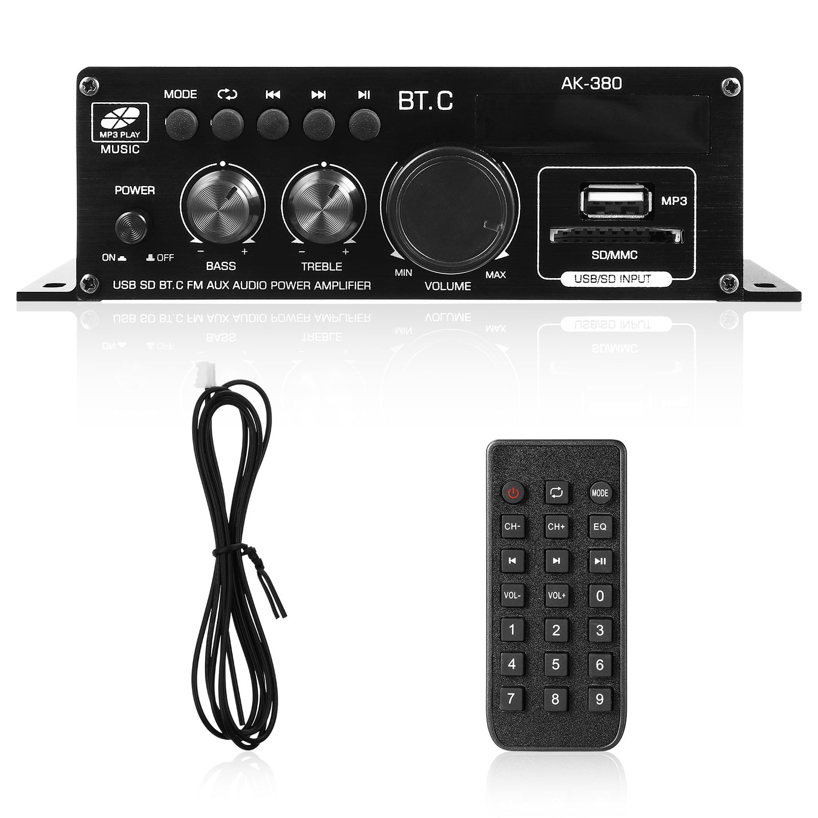 Bluetooth Audio Receiver - 200W Stereo Amplifier for Home Theater ...