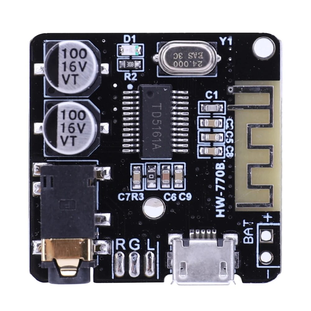 Bluetooth Audio Receiver Board BT5.0 MP3 Lossless Decoder Board 3.7-5V ...