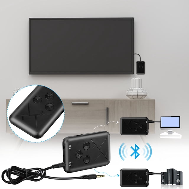 Bluetooth Audio Receiver Transmitter, 2-in-1 Bluetooth Adapter, Stereo ...