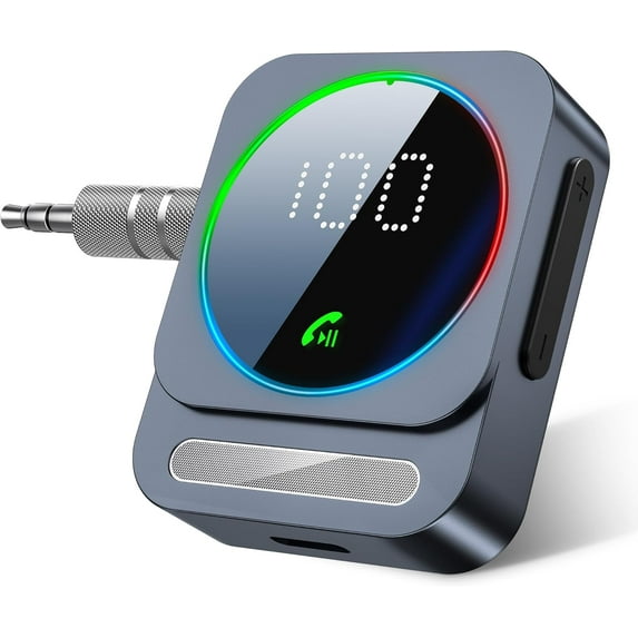 Bluetooth Aux Adapter, Bluetooth 5.3 Receiver for Car, Wireless Audio ...