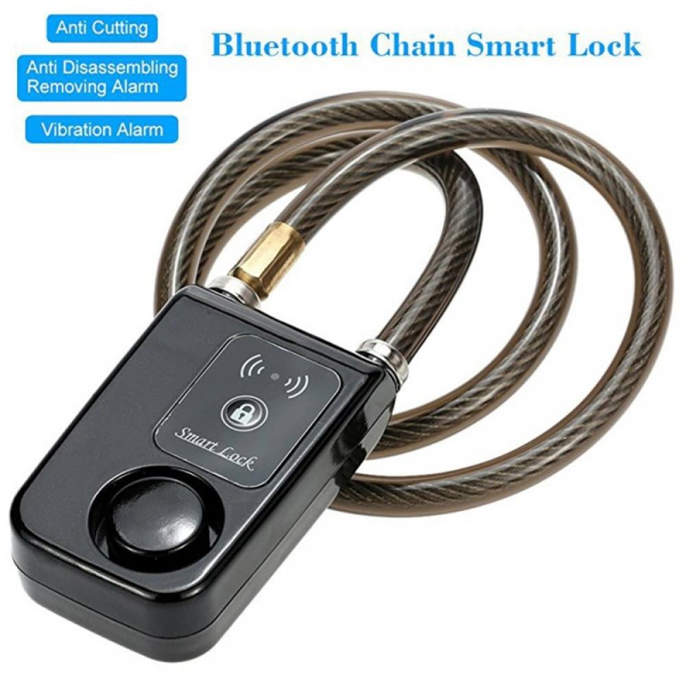 Bluetooth Bike Lock Alarm 110dB Universal Security Smart Bike Alarm ...