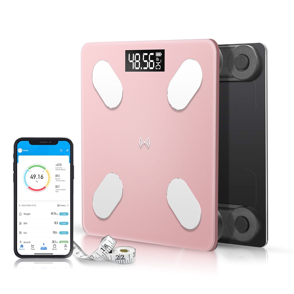 Bluetooth Body Fat Scale, High Precision Sensor Scales Digital Weight ...