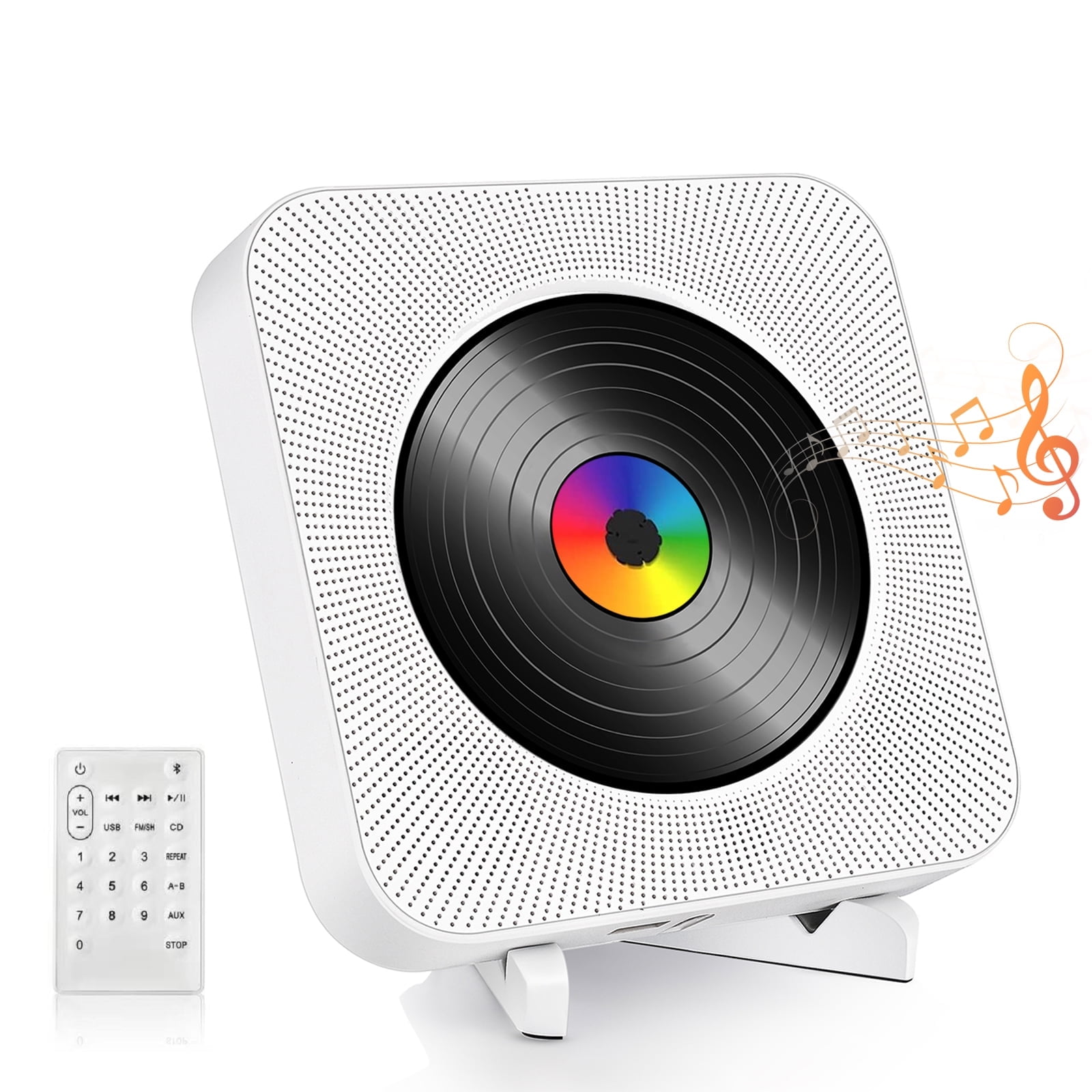 Bluetooth 5.0 CD Player, HIFI Speakers, FM/AM Radio, AUX/USB Support ...