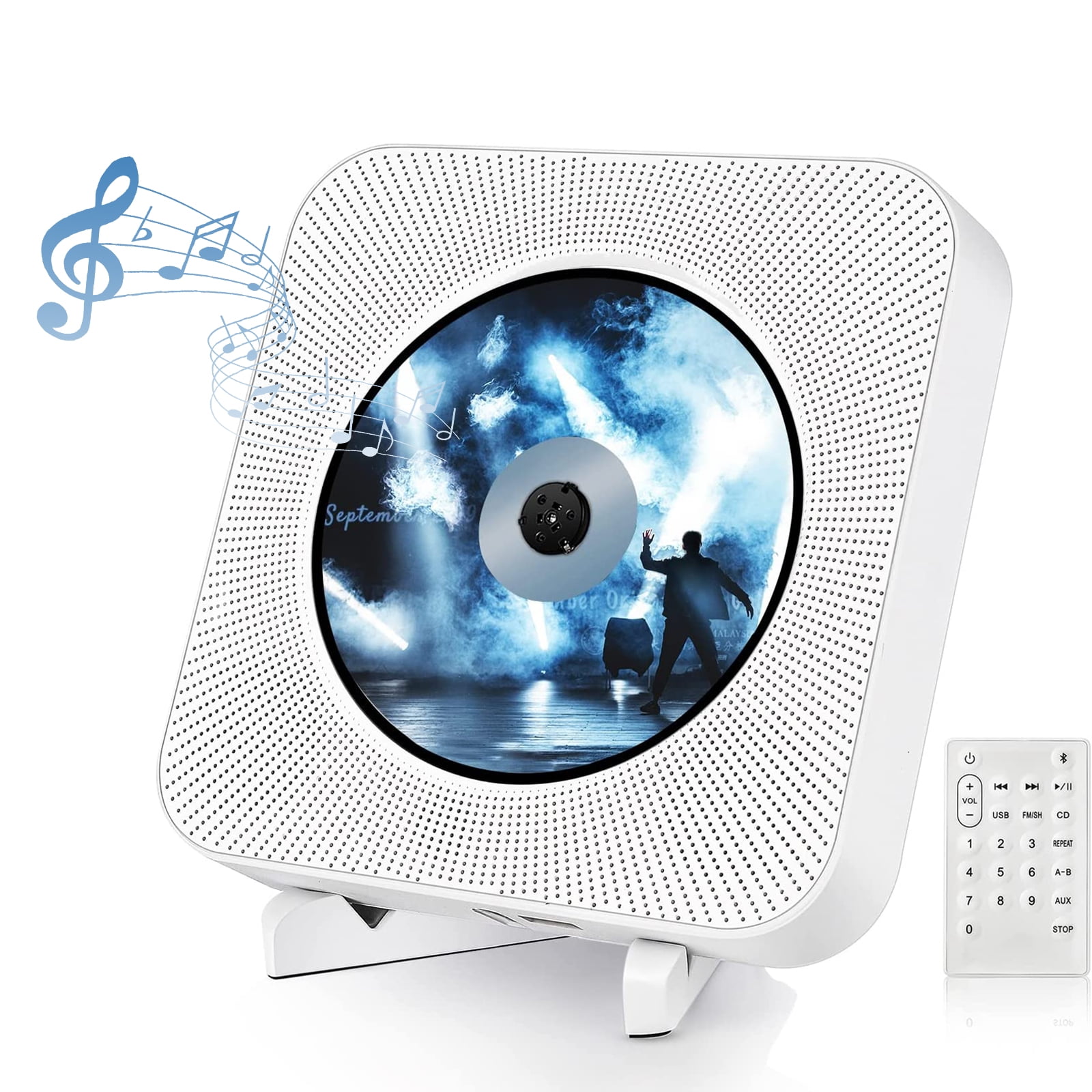 Bluetooth CD Player, Industry Leading Speakers, Supports FM Radio/AUX ...