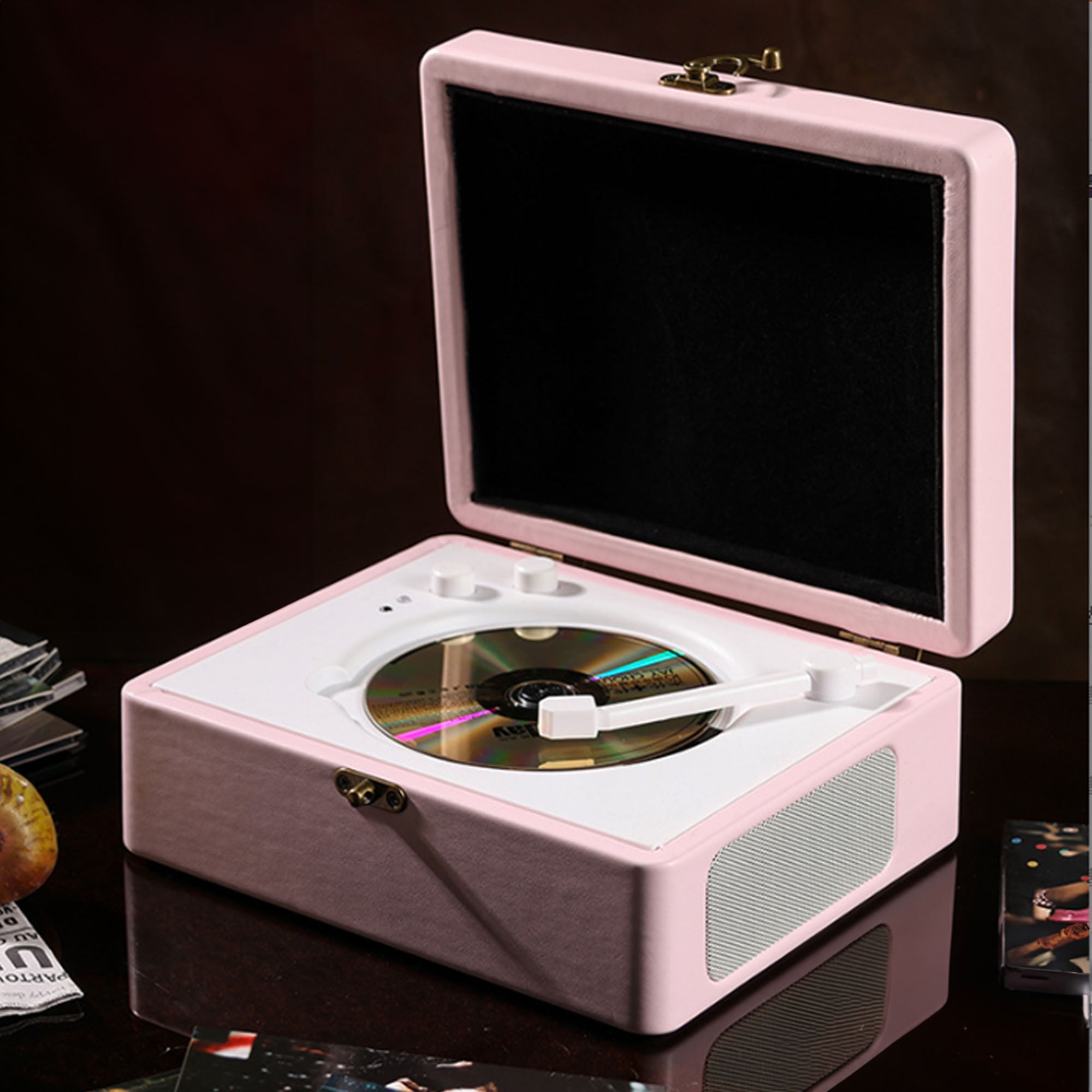 Bluetooth CD Player Portable 2.0 HiFi Sound Record Player with Remote ...