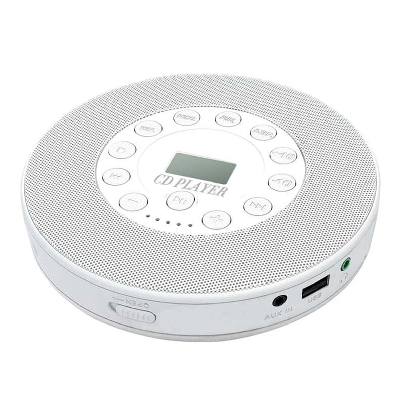 Bluetooth CD Player Portable Stereo Sound System Rechargeable Playback ...
