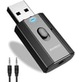 Bluetooth Car Adapter, Mini Bluetooth 5.0 Stereo Transmitter Receiver ...