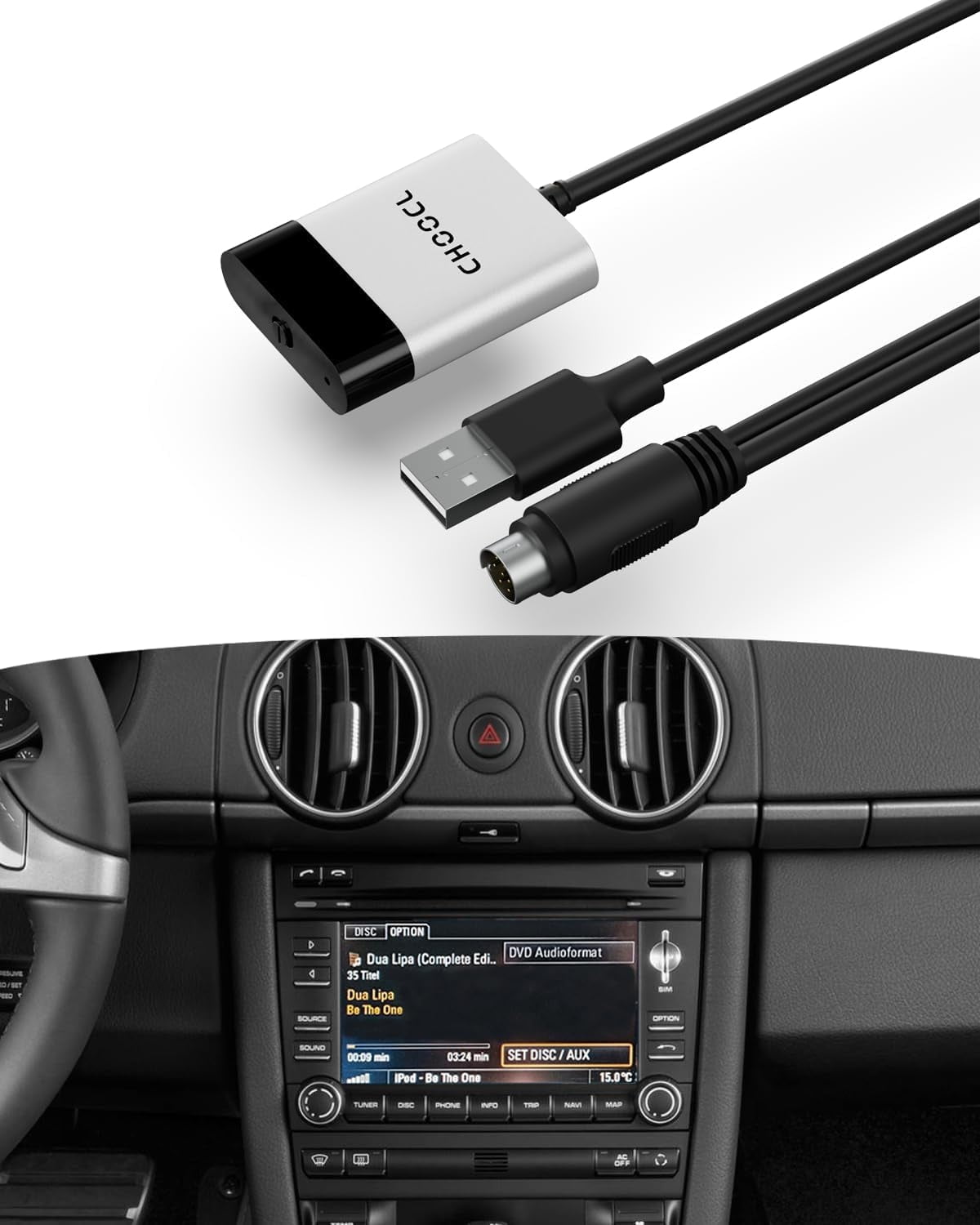 Bluetooth Car Audio Adapter for Porsche PCM3.0 with iPod & USB, High ...