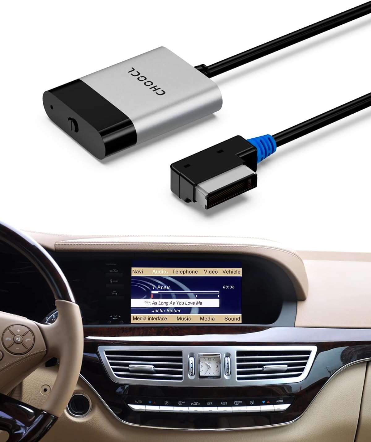 Bluetooth Car Audio Adapter for 2008-2012 Mercedes-Benz – AMI Port ...