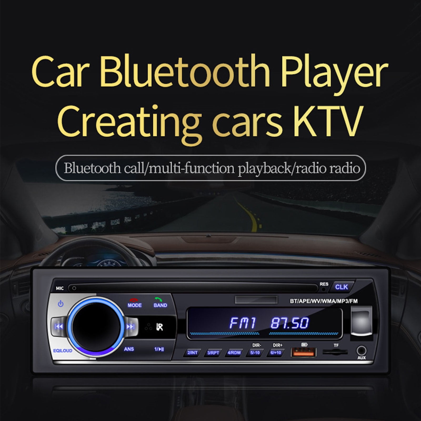 Bluetooth Car Stereo, Car Radio Usb-sd-mp3 Player Bluetooth Receiver ...