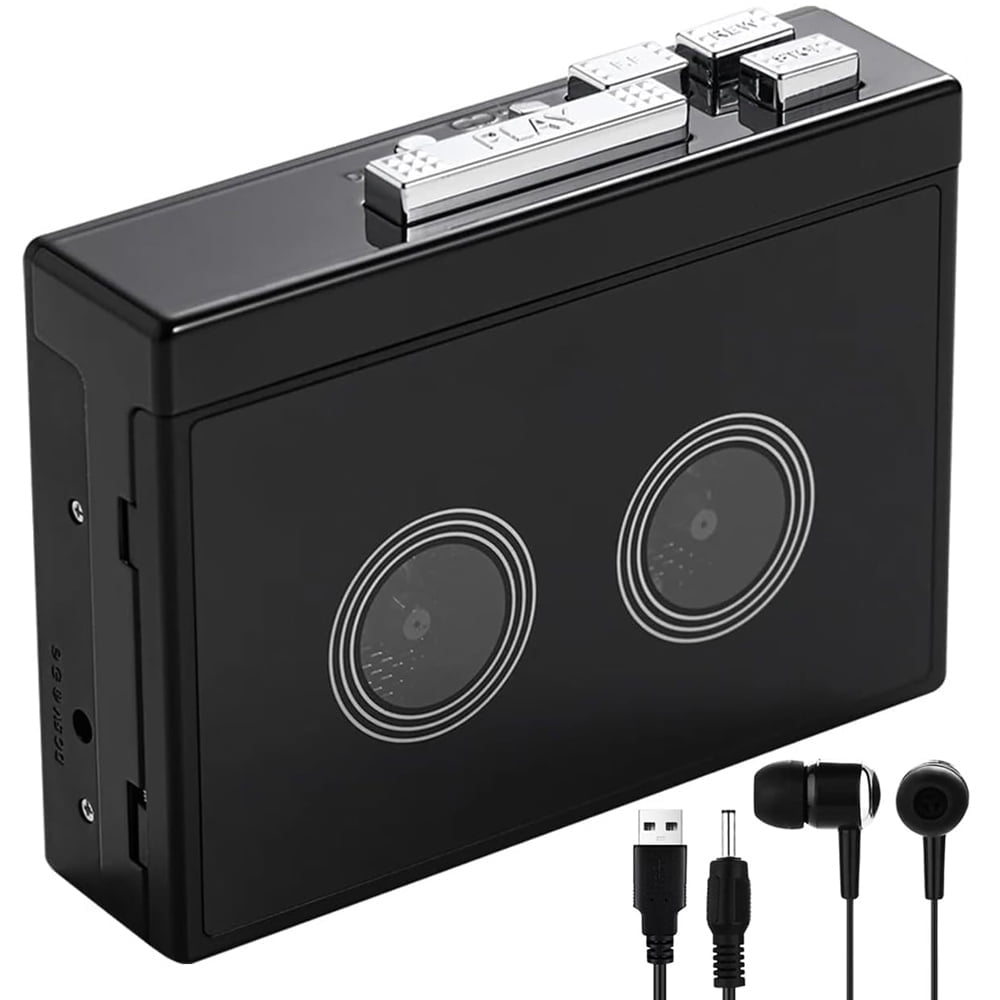 Prociv Bluetooth Cassette Player, Portable FM Walkman with Headphone ...