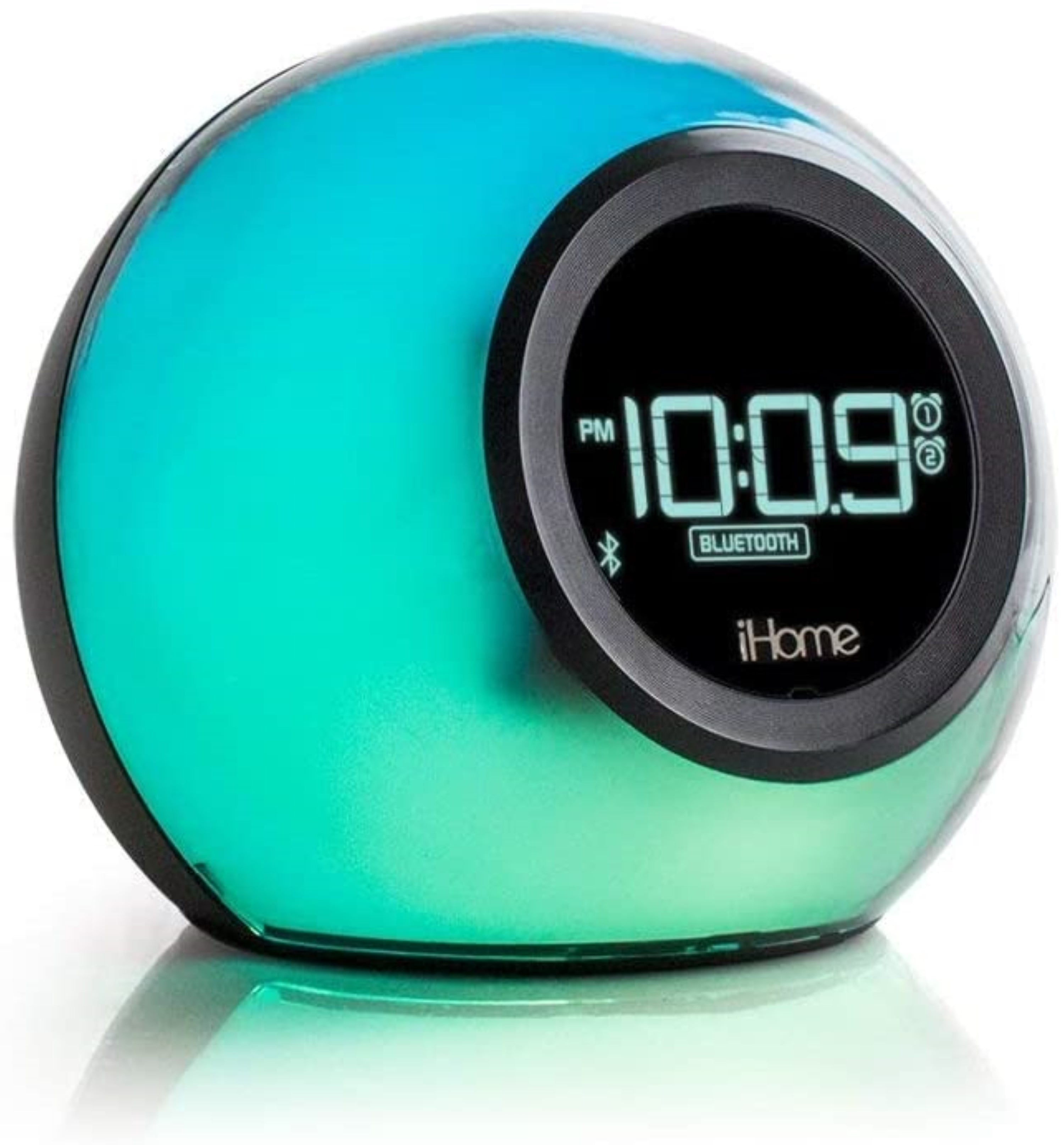 Bluetooth Color-Changing Dual Alarm Clock Radio with Speakerphone ...