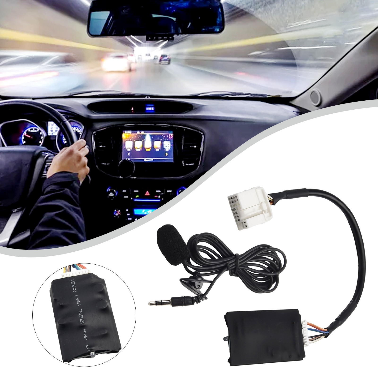 Bluetooth-Compatible Interface Cable Adapter Stereo Aux Module Fit for ...