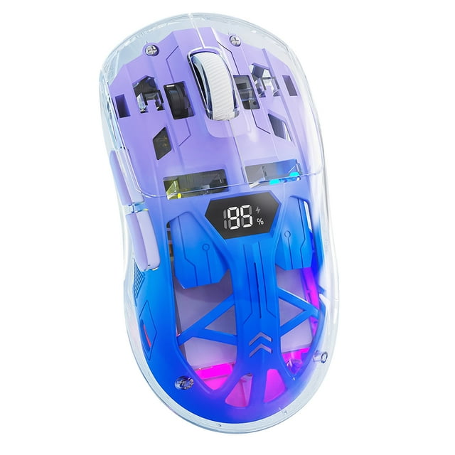Bluetooth-Compatible Mouse 2.4GHz+BT5.0 RGB Wireless Mouse Dual Mode ...