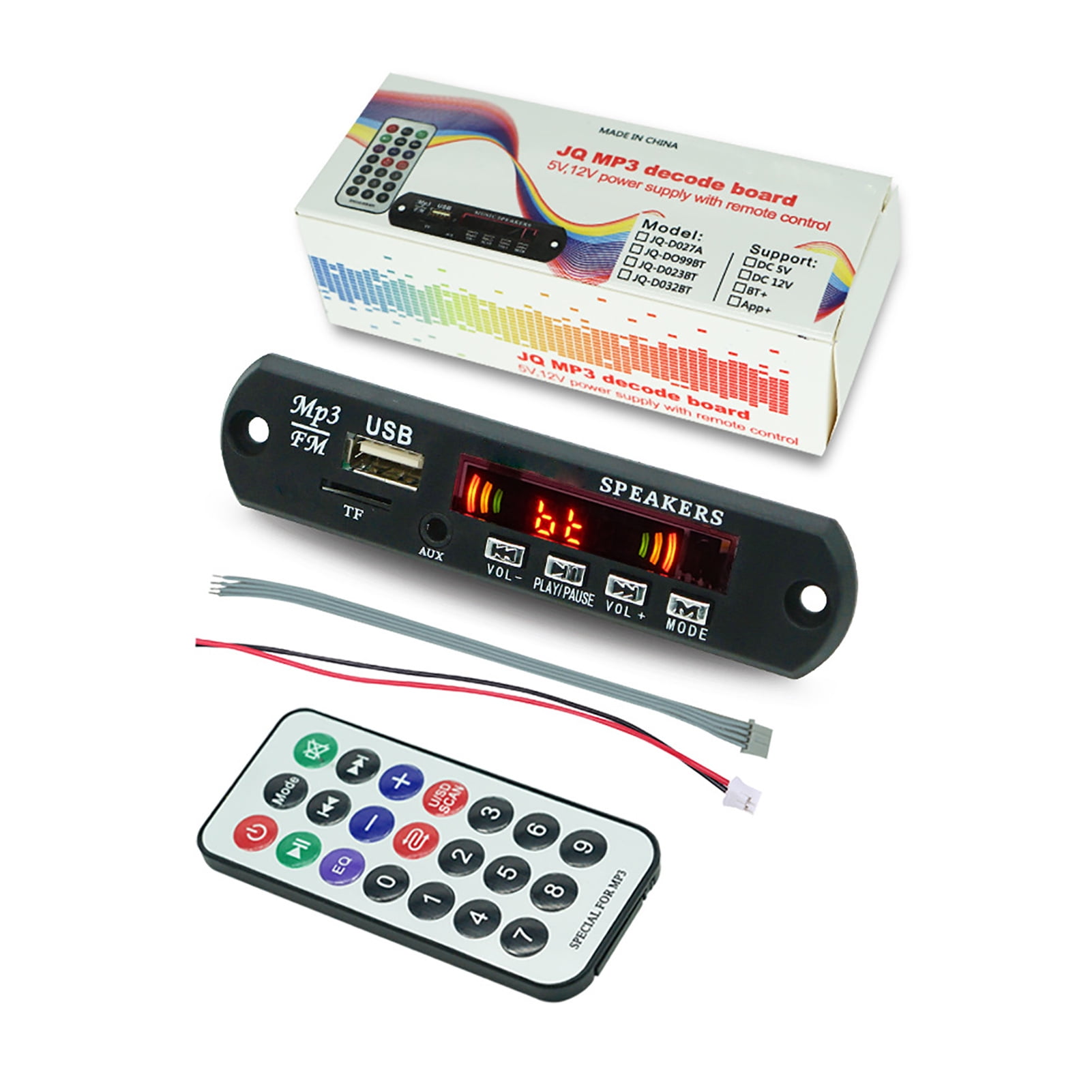 Bluetooth Decoding Board Mp3 Decoder Board Module With Remote Control ...