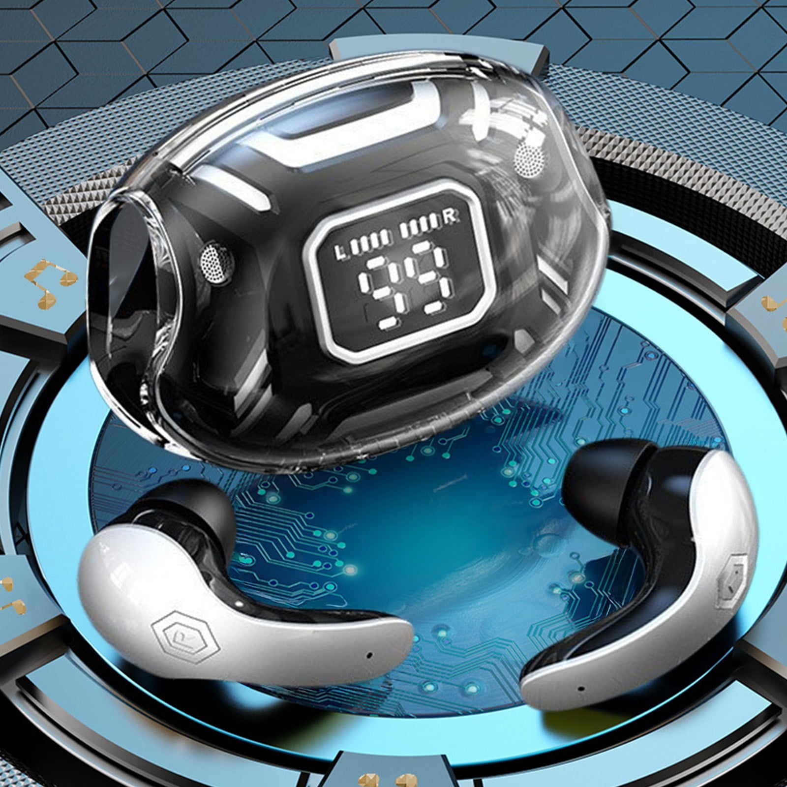 Bluetooth Earbuds, Bluetooth 5.3 Wireless Earphones Long Range Sports ...