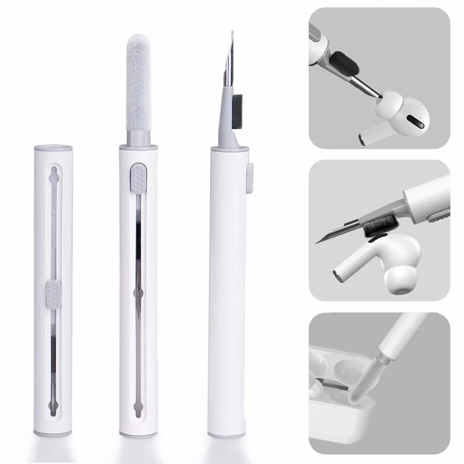 Bluetooth Earbuds Cleaning Pen,Airpod Cleaner Kit，in-Ear Headphones ...