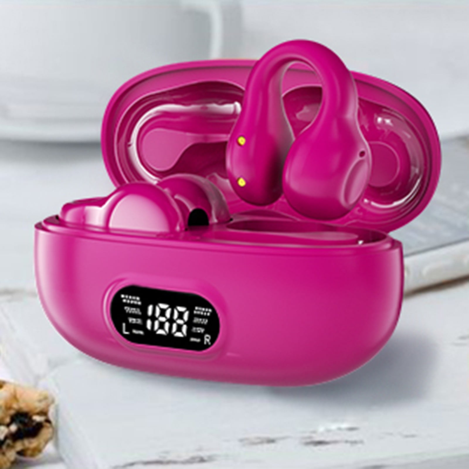 Bluetooth Earbuds Clearance, Bluetooth Chip 5.3 Clip On Ear Earphones ...