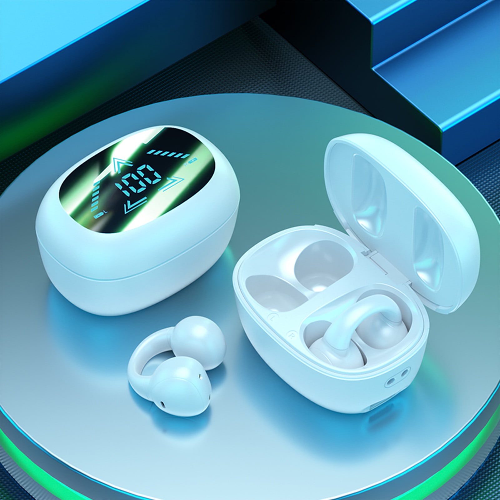 Bluetooth Earbuds, Hwkond Wireless Bluetooth Earphone Bones Conduction ...