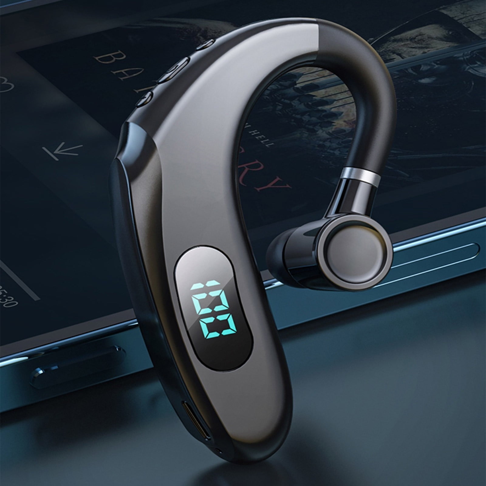 Bluetooth Earpiece For Cell Phones Wireless Headset With Charging Case ...