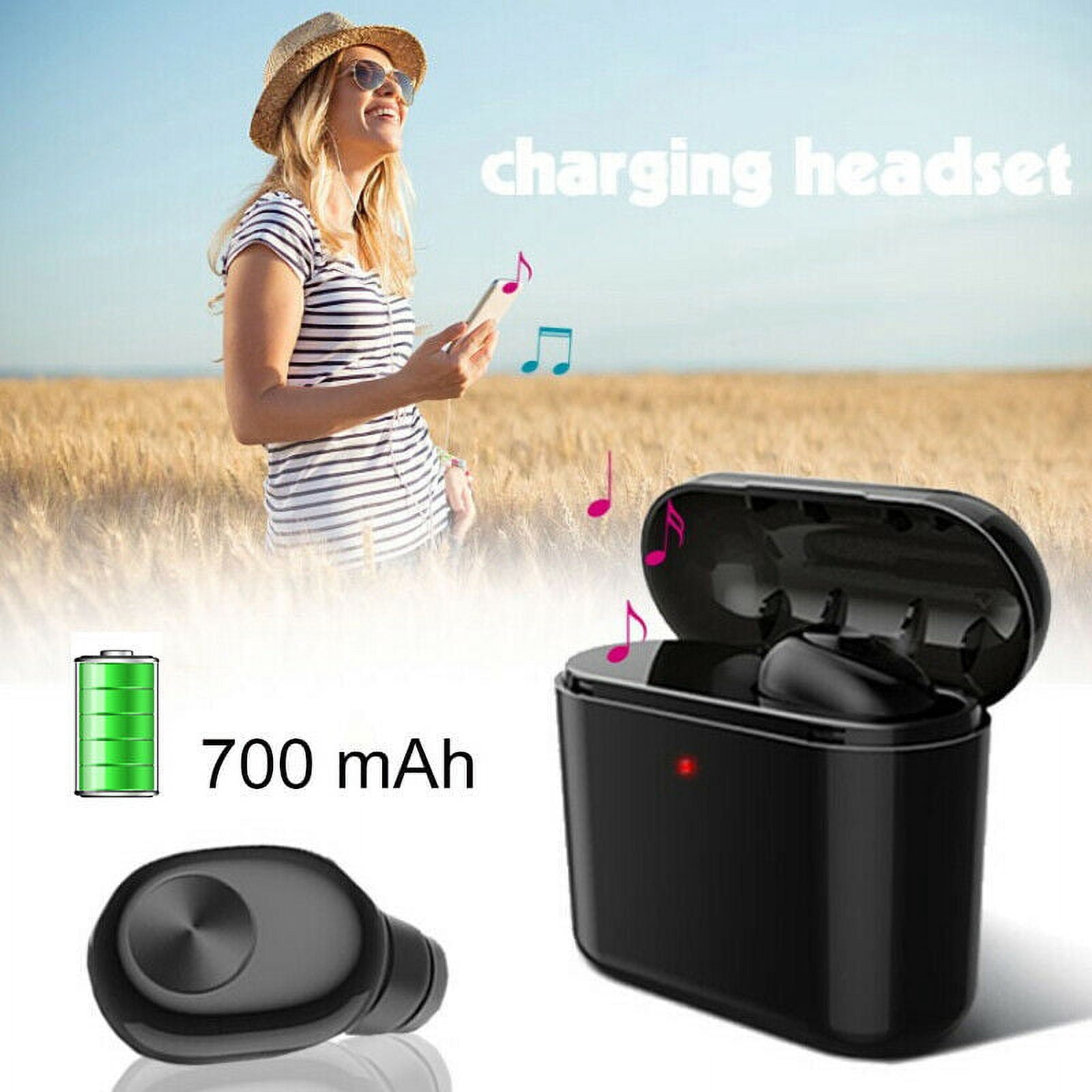 Bluetooth Earpiece, Bluetooth Wireless Earbud Mini Single Bluetooth ...