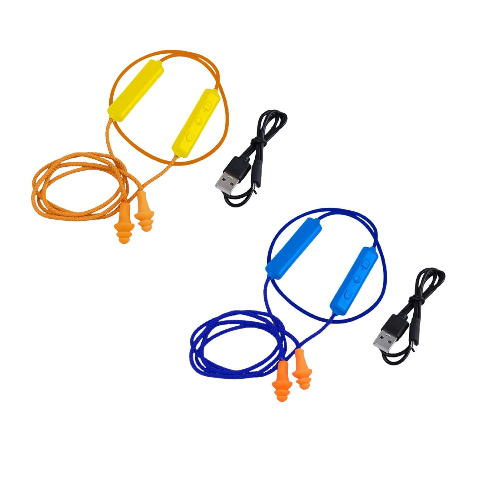 Bluetooth Earplugs for Work, 39.3'' In-Ear Earphones with Mic and ...