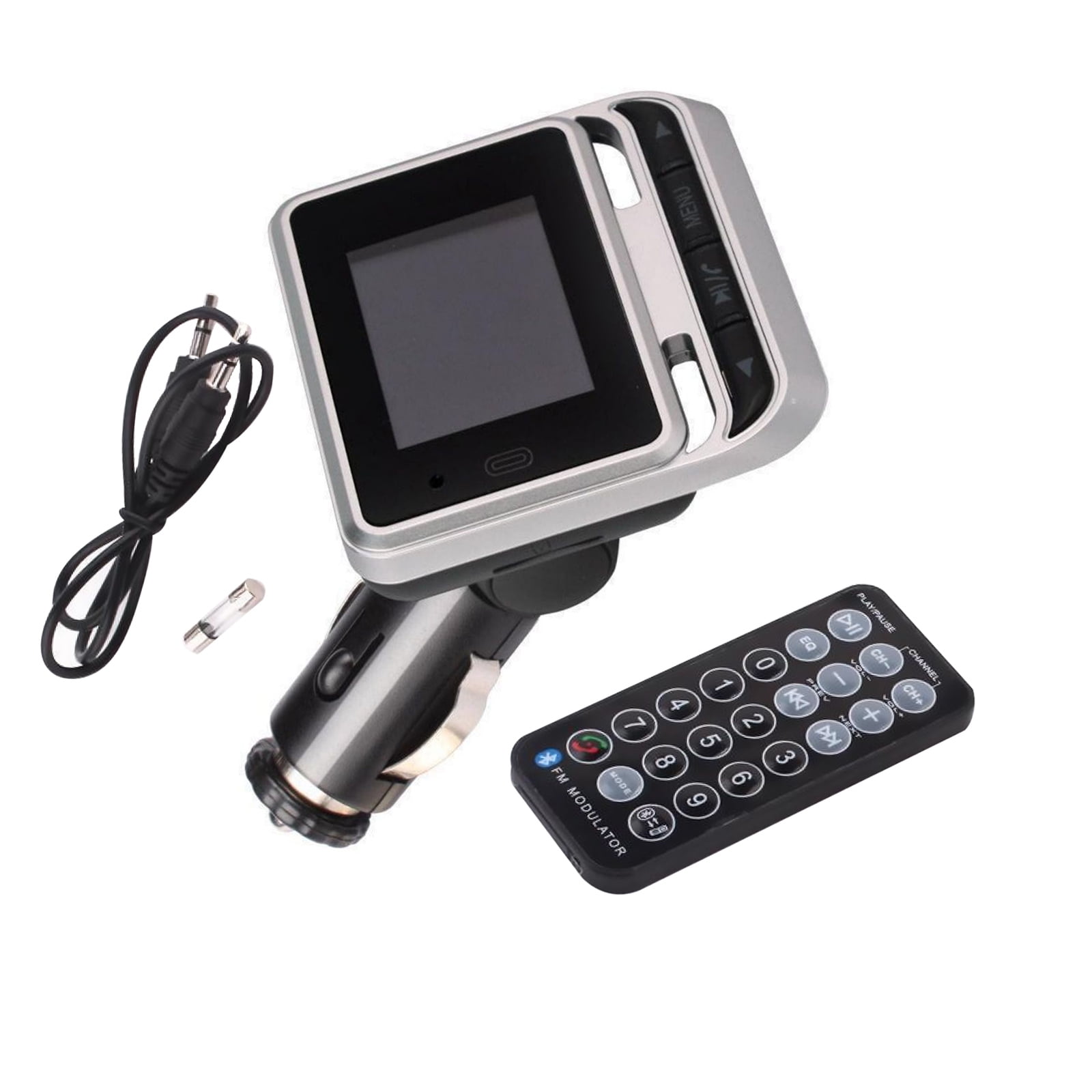 Bluetooth FM Transmitter for Car Cigarette Lighter Radio Music Adapter ...