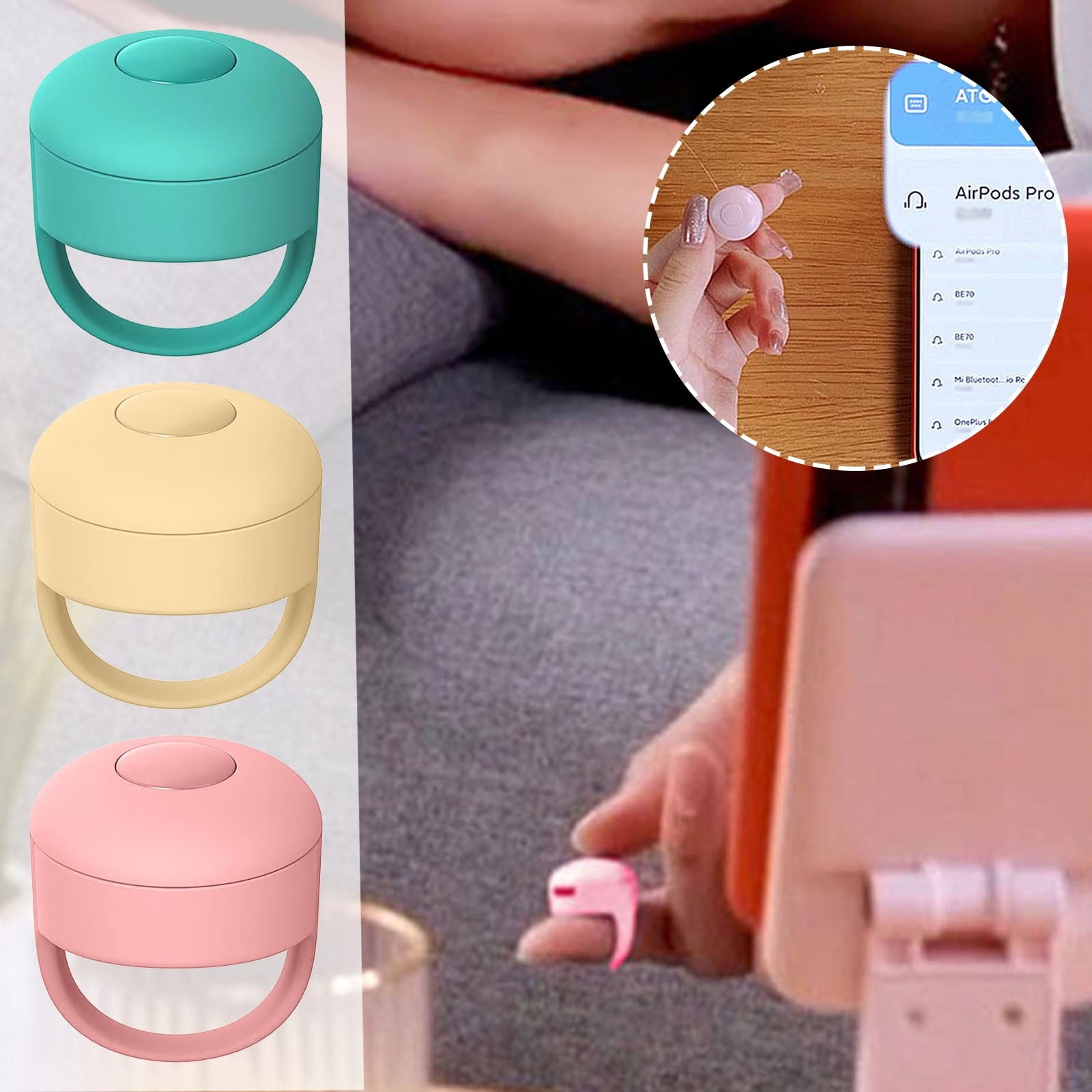 Bluetooth Finger Ring Controller - Multifunction Video/Photo Remote ...