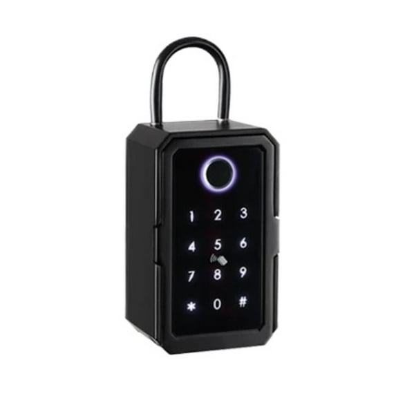 Bluetooth Fingerprint Key Safe Waterproof Key Storage Lock Box Password ...