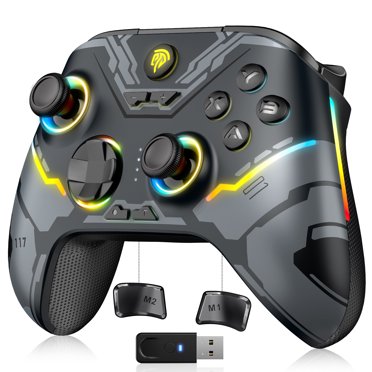 eXtremeRate Multi-Colors Luminated D-pad Thumbstick Option Face Buttons ...