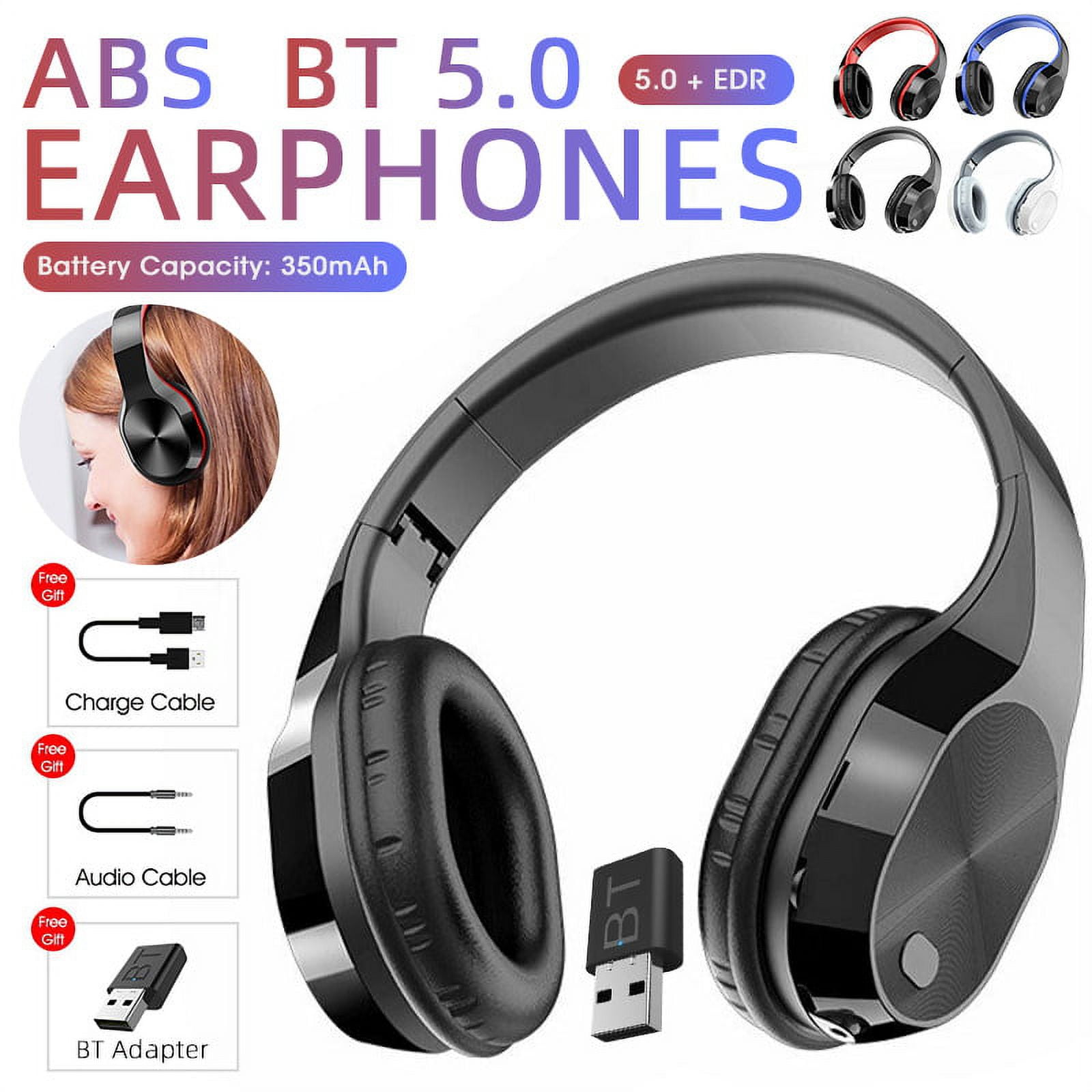 Bluetooth Headphone Bluetooth 5.0 TV Headset HiFi 9D Stereo Wireless TV ...