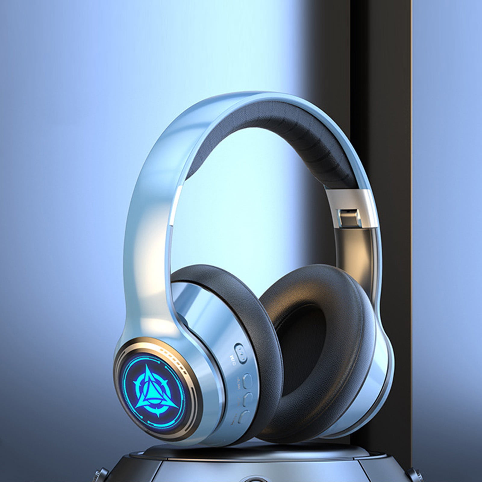 PEONAVET Bluetooth Headphones 5.2 Wireless Bluetooth Headset with Low ...