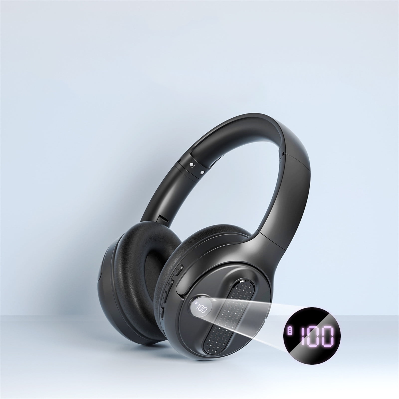 Bluetooth Headphones, Bluetooth 5.0 Subwoofer Head-Mounted Foldable ...