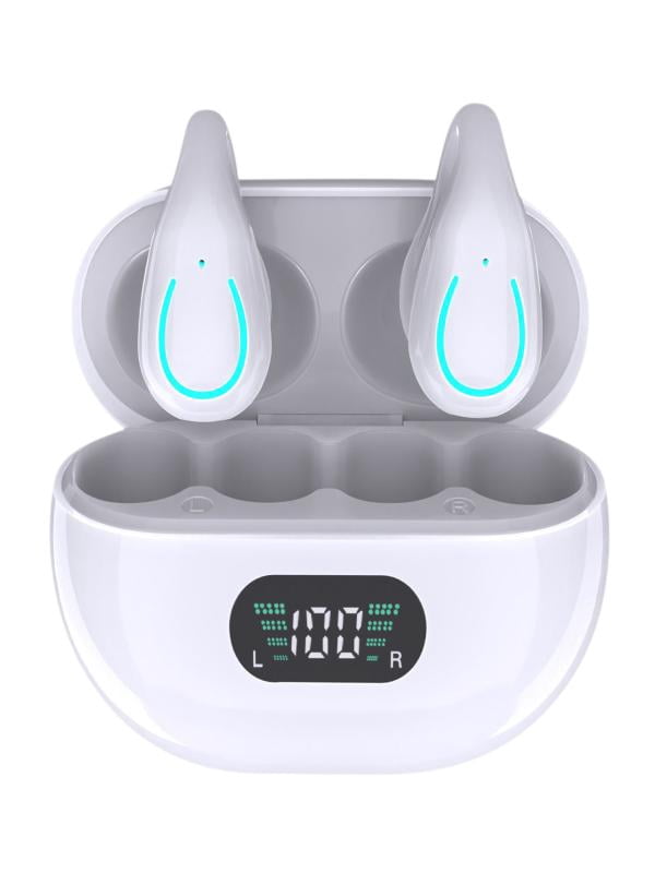 Bluetooth Headphones Bluetooth Earphone Ring Clip Ear To Ear Stereo Non ...