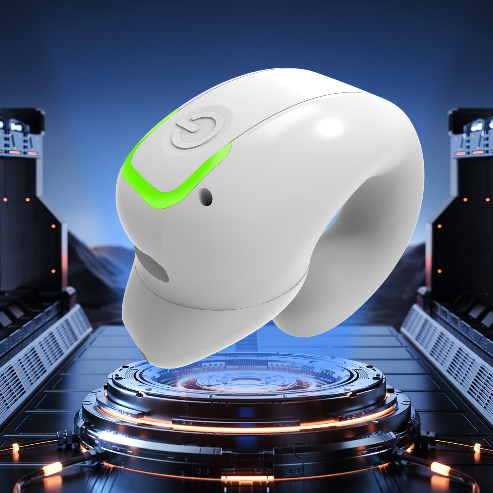 Bluetooth Headphones Clip on Earbuds,Wireless Singles Clip Earphones ...