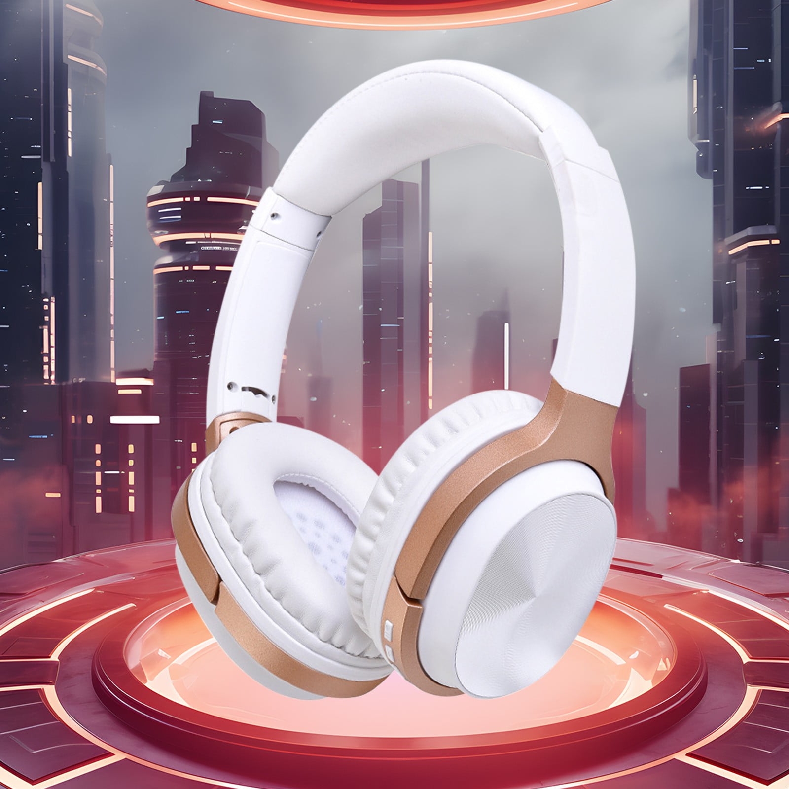 Bluetooth Headphones, Head Mounted Bluetooth Wireless Earphones with ...