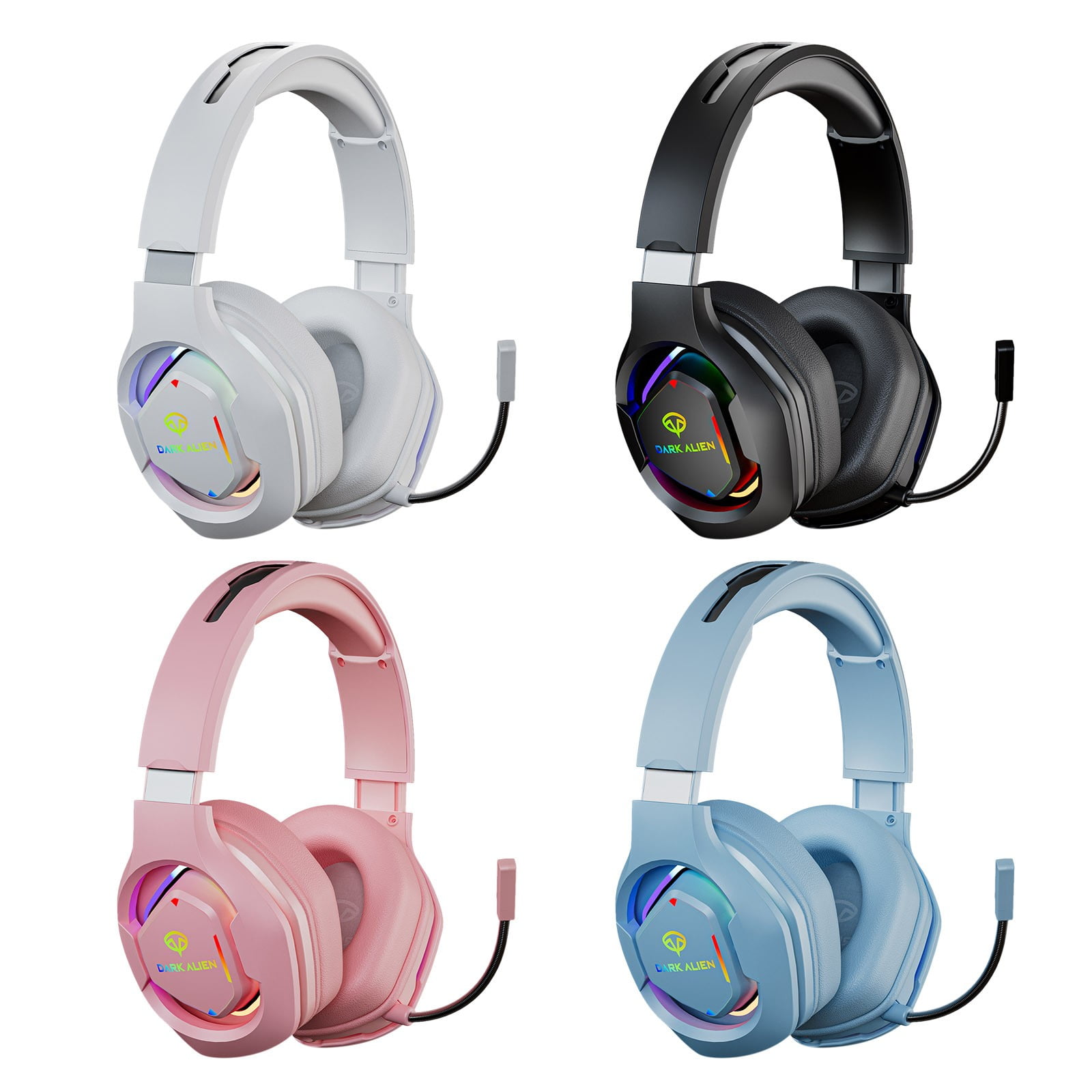 Bluetooth Headphones Noise Canceling Gym Headphones For Women Over Head ...