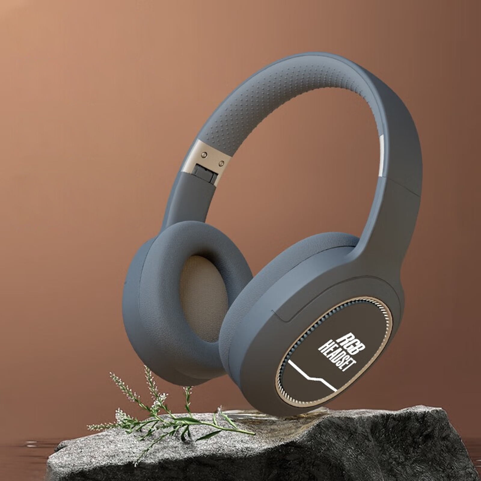 Bluetooth Headphones Over Ear 5.3 Wireless Headphones HD Call Intelligent Noise Reduction HiFi ...