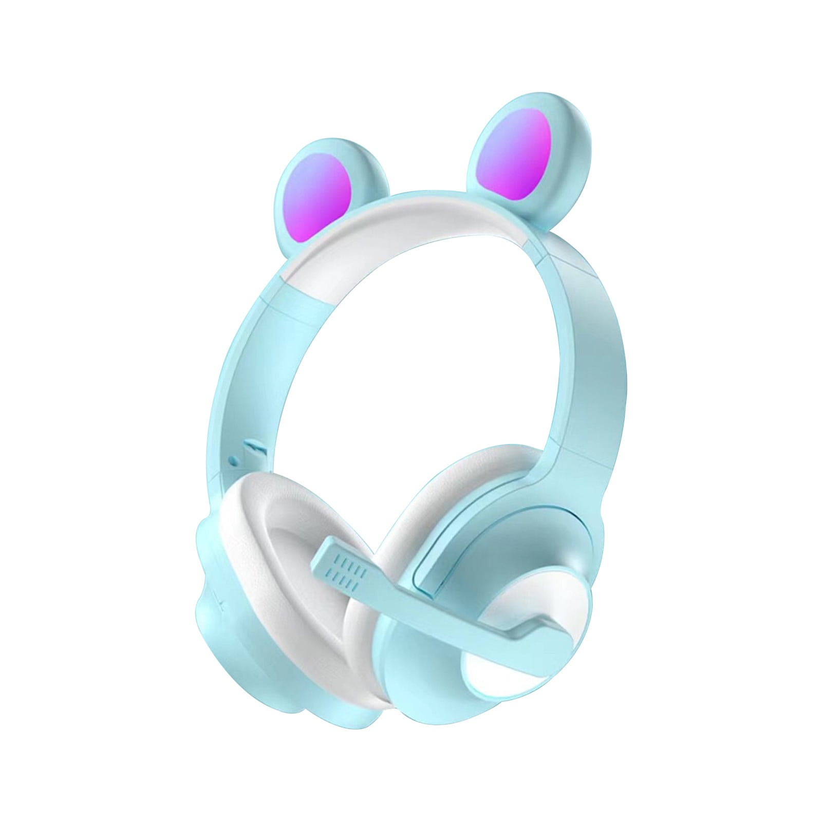 Bluetooth Headphones Over Ear, Cartoon Cat Ear Wireless Headphones ...